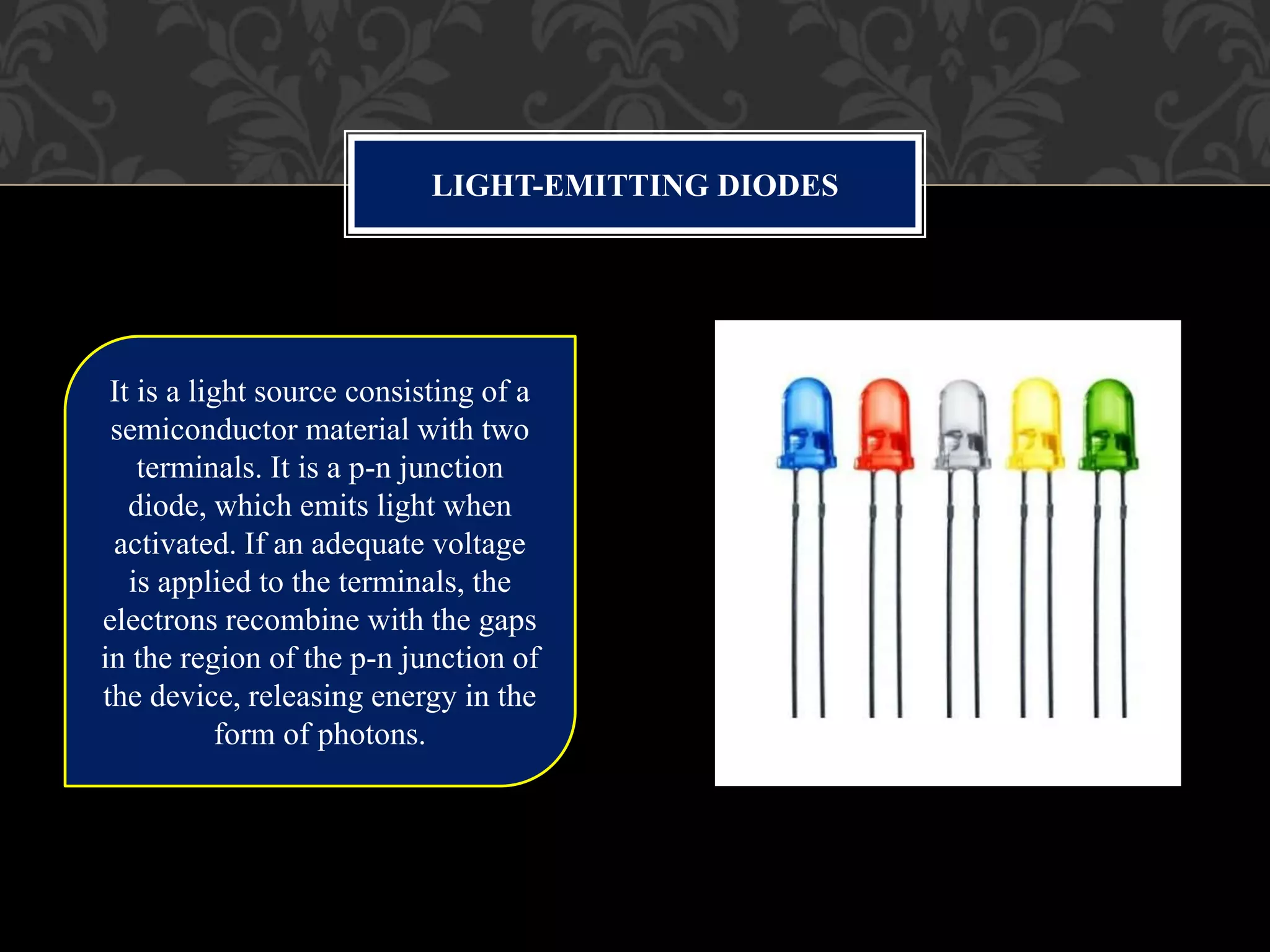 The different types of diodes | PPTX