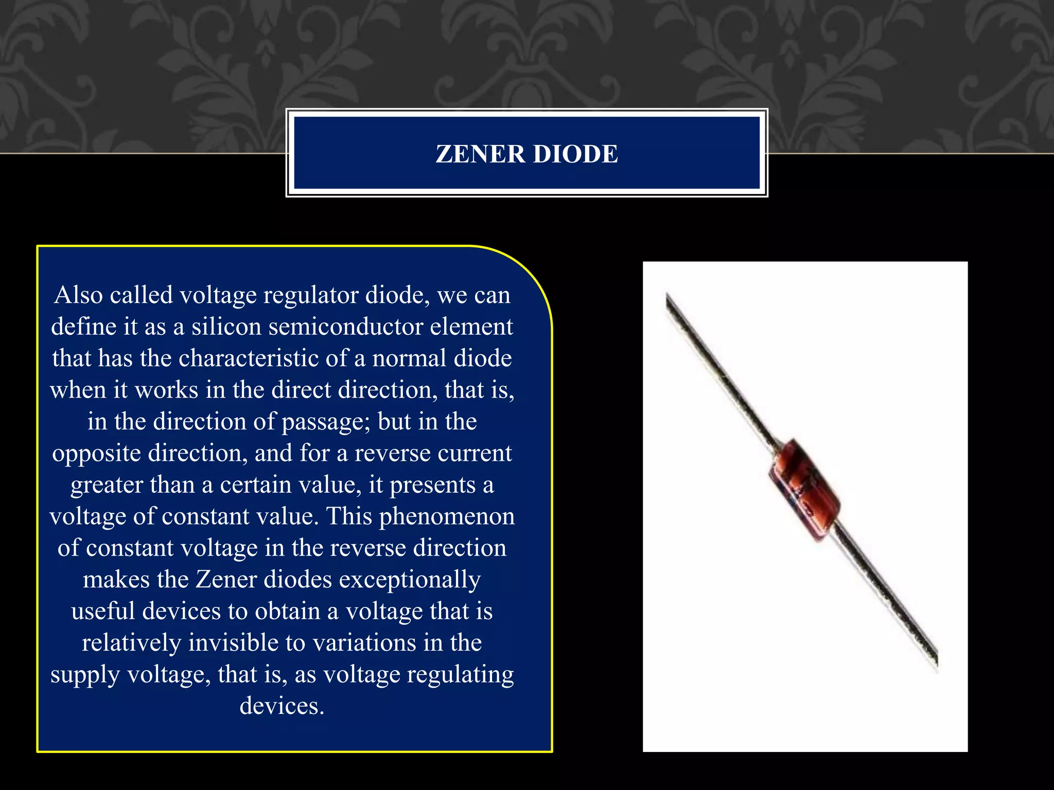 The different types of diodes | PPTX