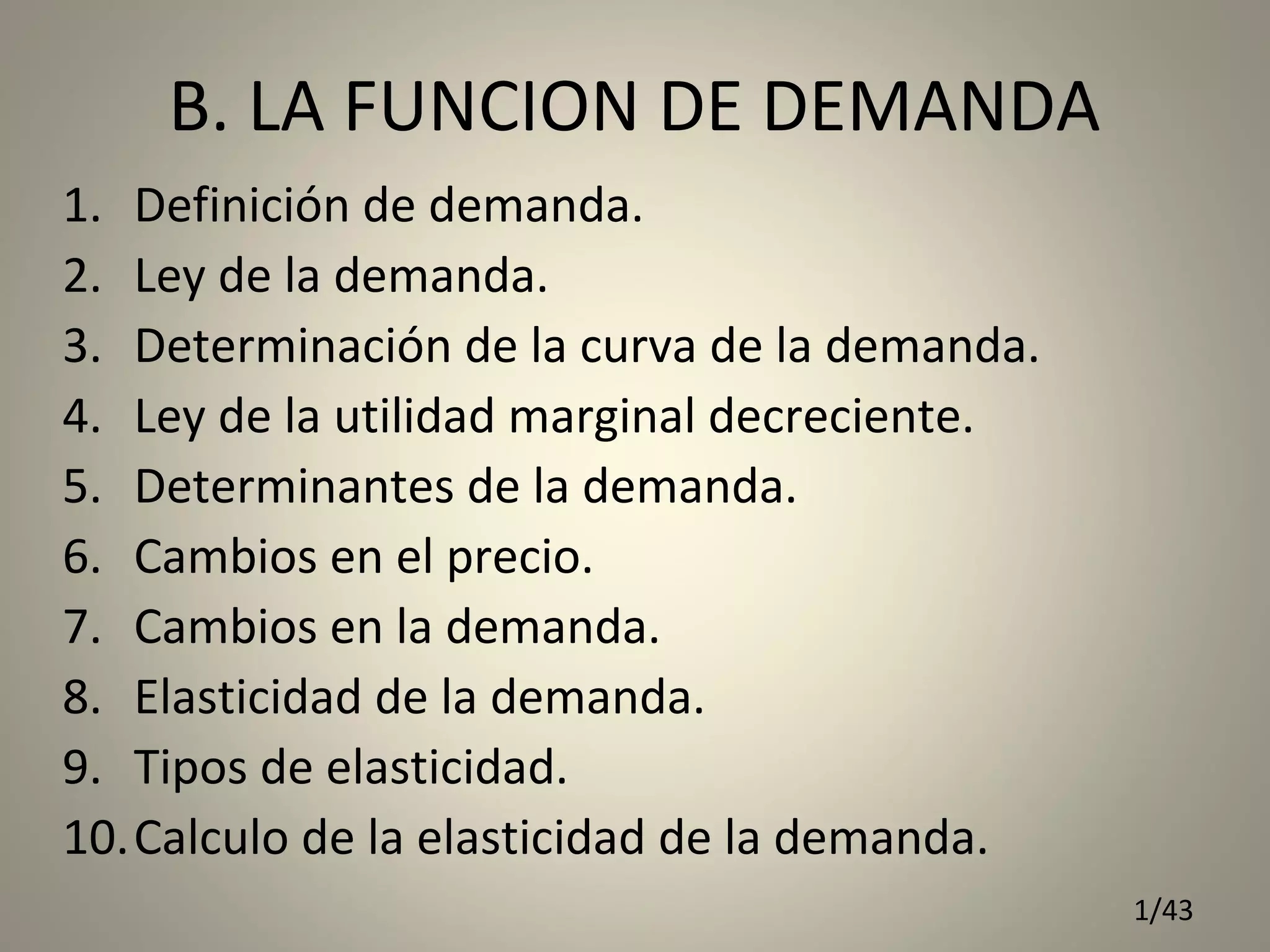 Presentacion de la funcion de demanda 1 | PPT