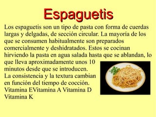Presentacion de la pasta | ODP