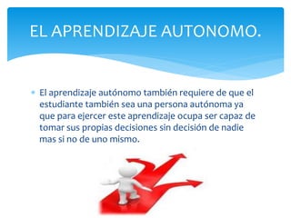 Presentacion del aprendizaje autonomo | PPTX
