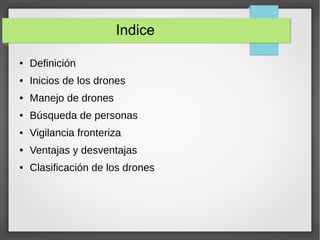 Presentacion de los drones | ODP