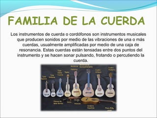 Presentación de los instrumentos musicales | PPT