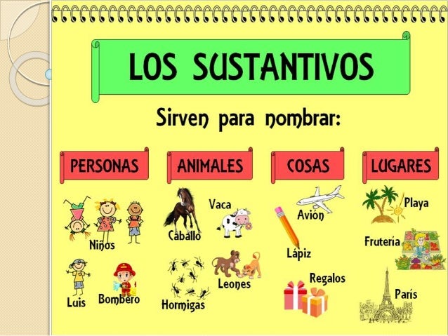Presentacion de los sustantivos