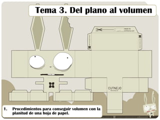Tema 3. Del Plano al Volumen | PPT