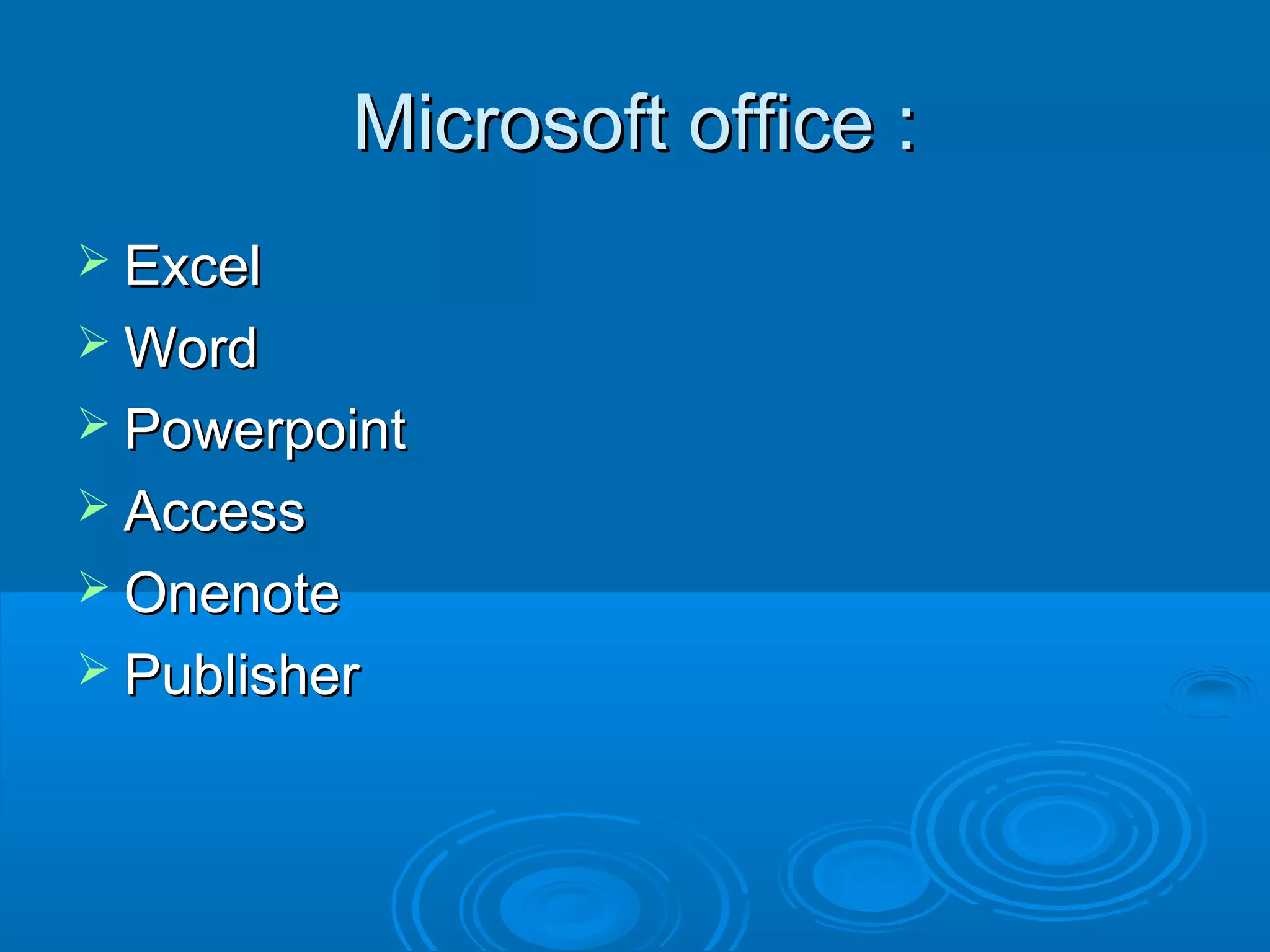 microsoft office | PPT
