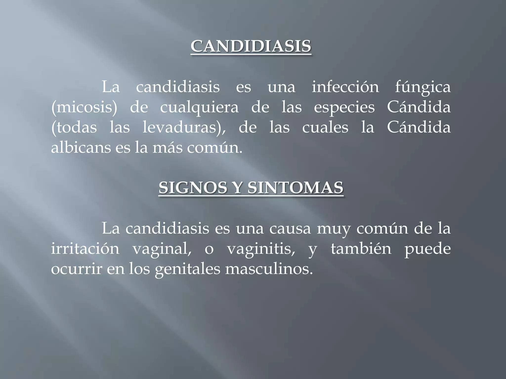 CANDIDIASIS | PPT