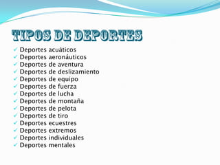 Presentacion deportes | PPSX
