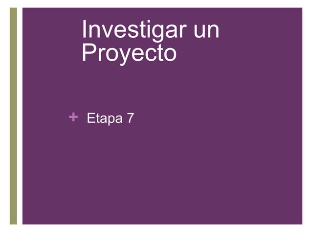 Presentación de proyectos y visitas | PPT