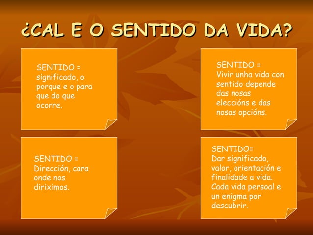 O sentido da vida | PPT