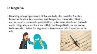 La biografia | PPTX