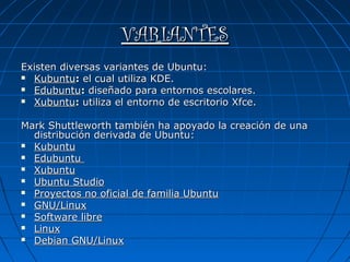 Presentacion de ubuntu | PPT