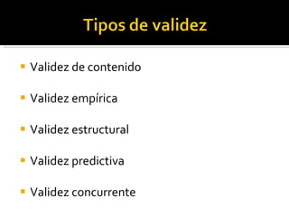 Confiabilidad y validez en la elaboración de pruebas | PPT