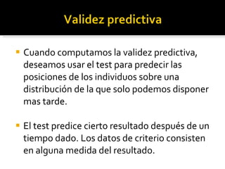 Confiabilidad y validez en la elaboración de pruebas | PPT