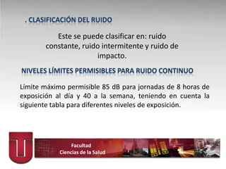 PROGRAMA DE VIGILANCIA EPIDEMIOLOGICA PARA EL CONTROL DEL RUIDO Y LA ...