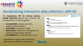 Data science meets standardized game learning analytics | PPT
