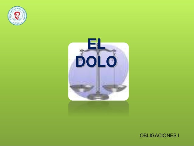 Presentacion el dolo