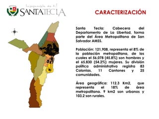 Distrito Cultural de Santa Tecla, El Salvador | PPT