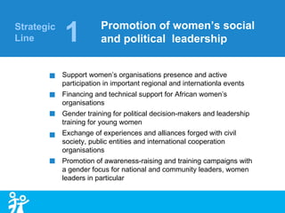 Strategic Plan Women for a Better World: | PPT