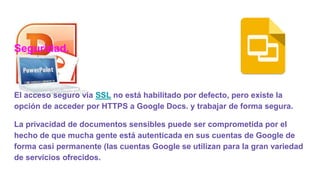 Presentacion en google docs. | PPTX