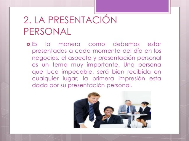 Presentacion Personal De Una Persona - slingo