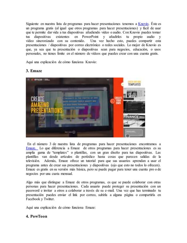 Páginas Recomendadas Para Hacer Presentaciones Geniales Pdf