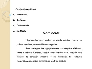 Presentacion escala de medicion | PDF