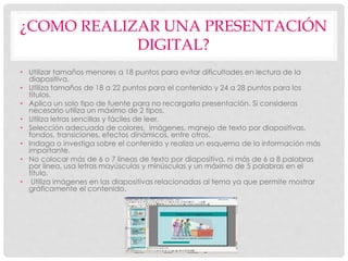 Presentaciones digitales | PPTX