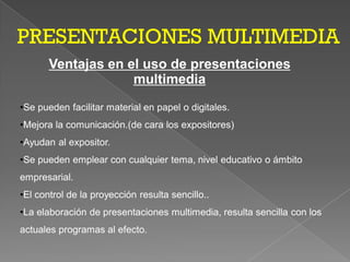 Presentaciones multimedia | PDF