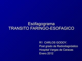 Presentacion esofagograma definitiva (2) | PPT