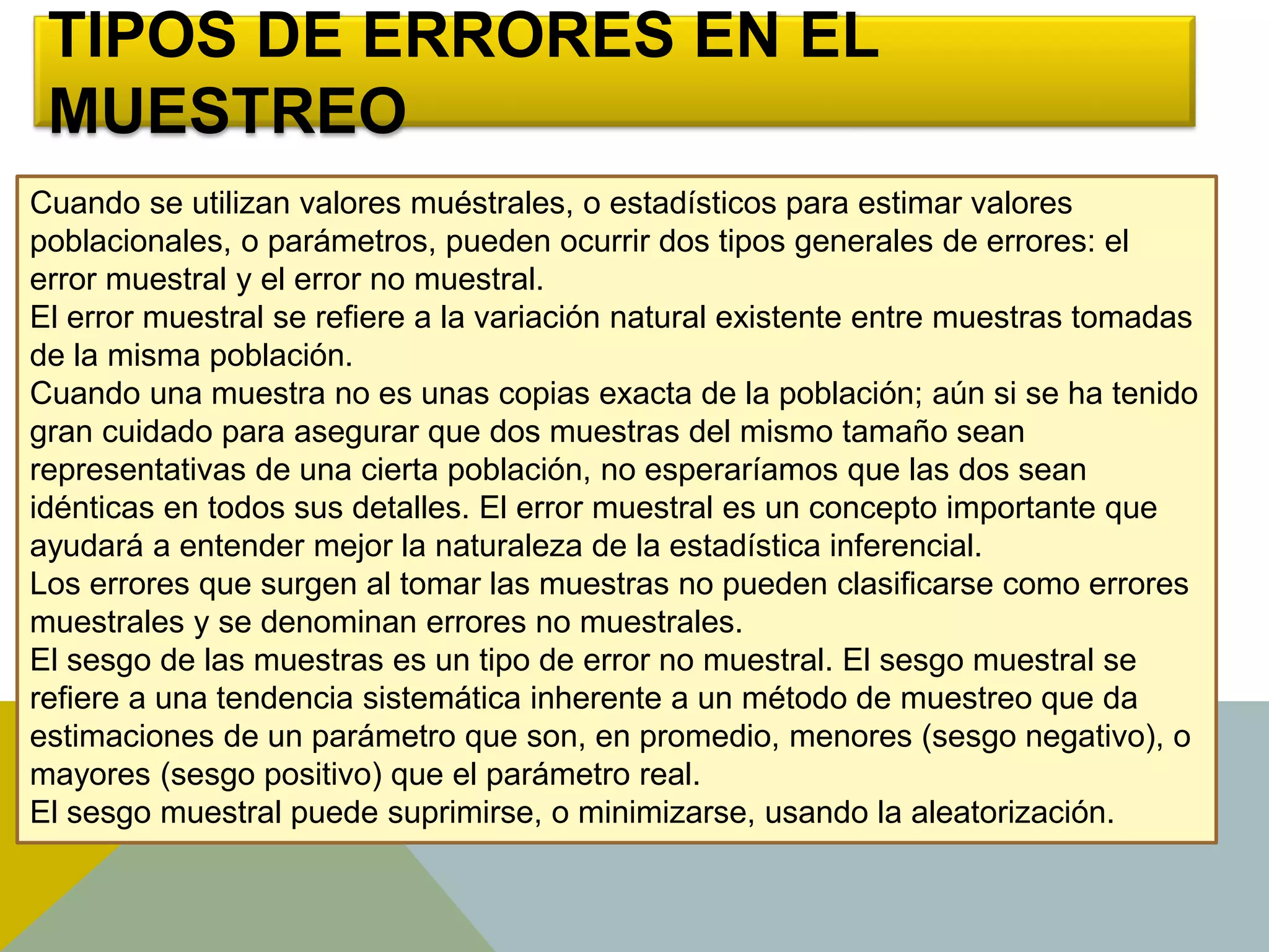 Muestreo Estadistico | PPTX