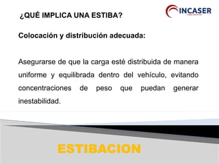 Presentaciones de Estibaciones de Cargas | PPTX