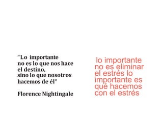 Cuidados de enfermería en la Salud mental. Presentación estrés. | PDF