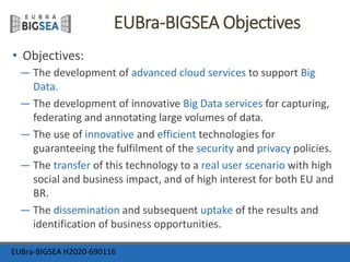 EUBraBIGSEA Major Goals | PPT