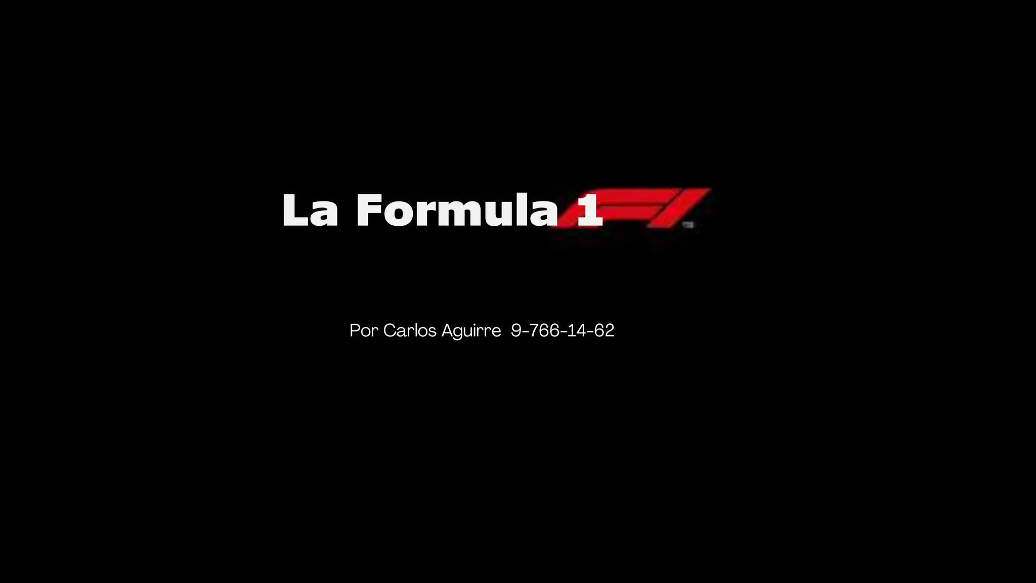 Formula 1 simple presentation in spanish | PPTX