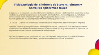 Síndrome de Stevens - Johnson y Necrólisis epidérmica tóxica. | PPTX