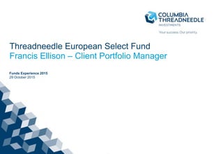 Presentación FE Columbia Threadneedle | PDF | Stocks and Bonds ...