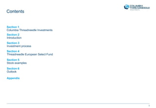 Presentación FE Columbia Threadneedle | PDF | Stocks and Bonds ...