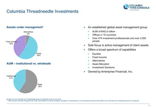 Presentación FE Columbia Threadneedle | PDF | Stocks and Bonds ...