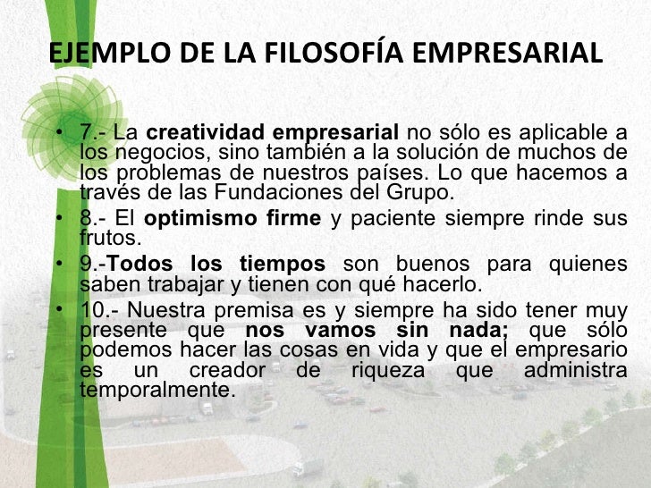 Presentacion Filosofia Empresarial