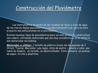 El Pluviómetro | PPTX