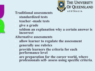 alternatives to testing | PPT | Educational Assessment | Education