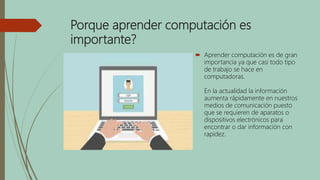 La Importancia de la Computación en la Educación | PPSX