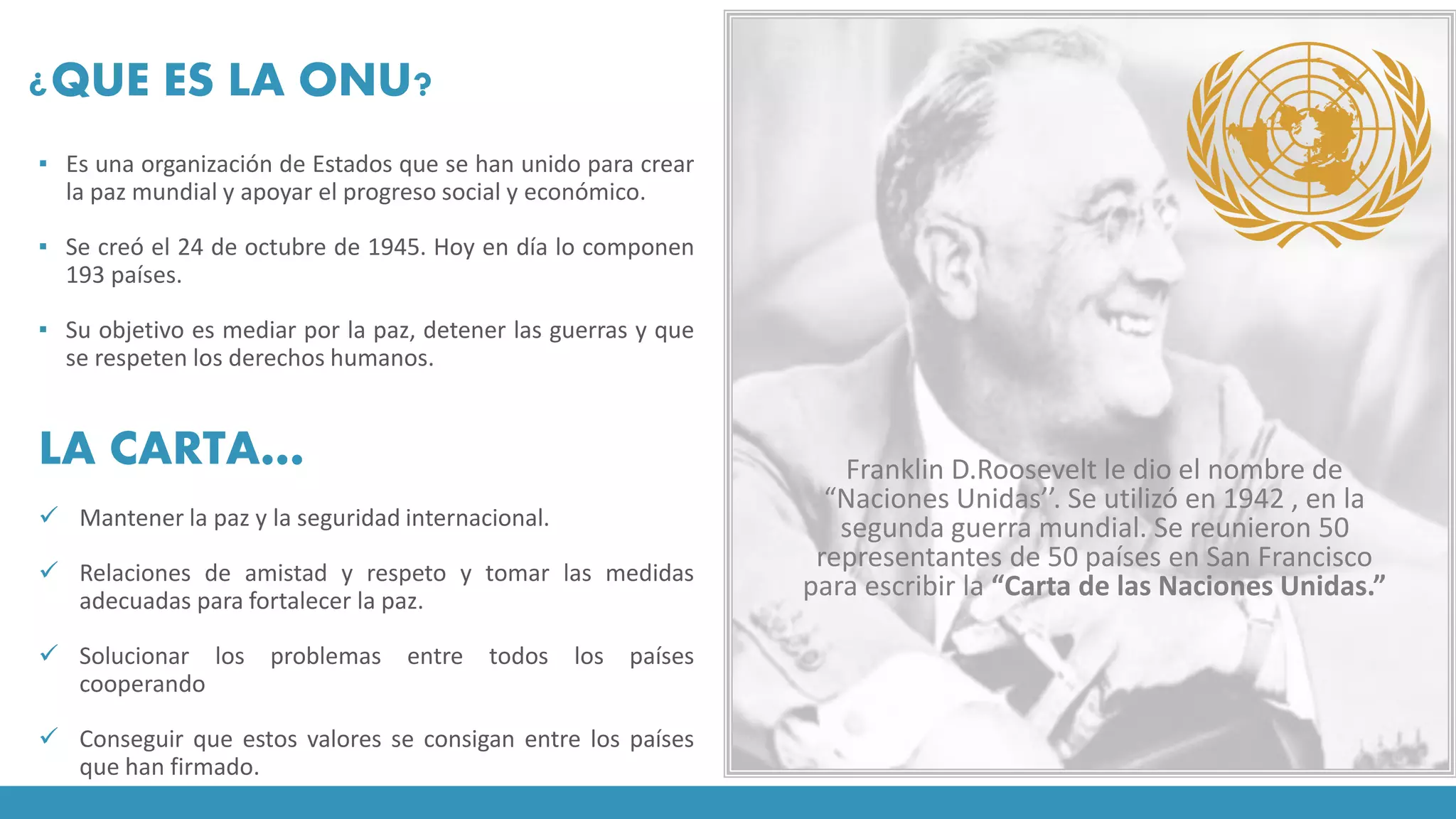 ORGANISMOS ESPECIALIZADOS DE LA ONU: UNICEF, FAO Y UNESCO | PDF