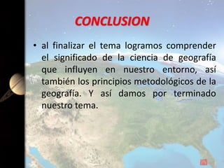 Presentacion geografia | PPT