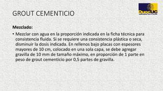 Presentacion grouting | PPTX