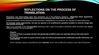 Translation Techniques - Compilacion de las traducciones | PPT