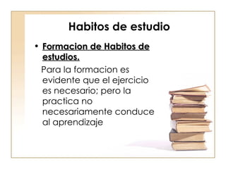 Presentacion Habitos De Estudios | PPT