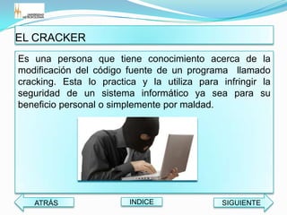 Presentacion hacker y cracker 2 | PPTX