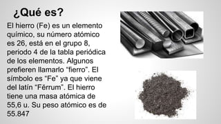 Hierro Elemento